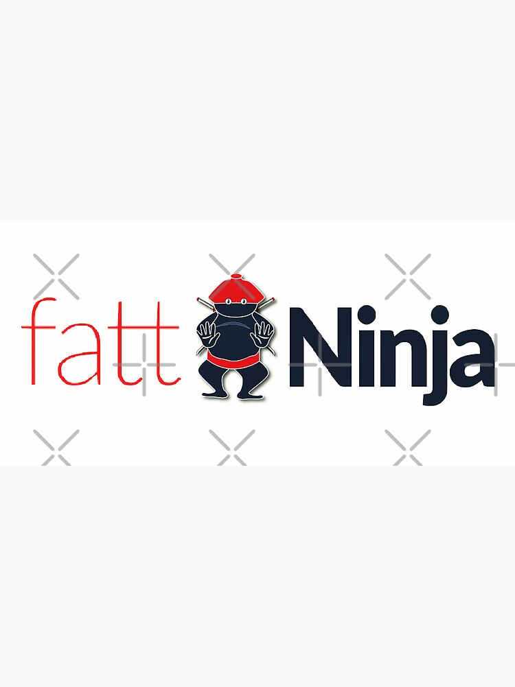 "fatt Ninja Product Line" Sticker for Sale by fattwallet | Redbubble