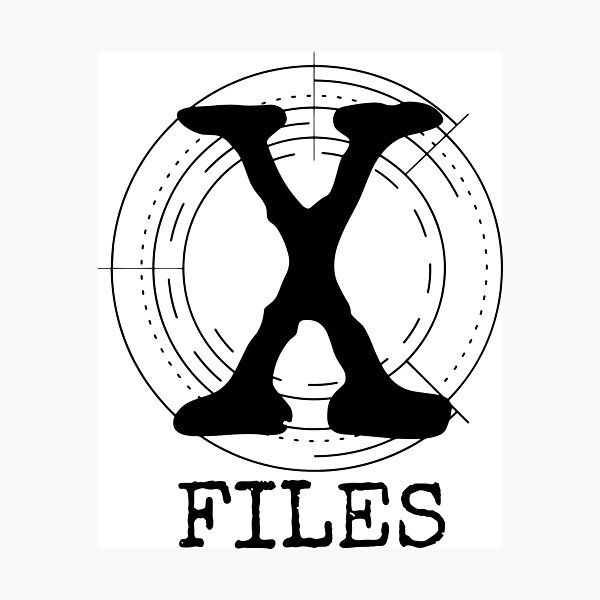 "The X-Files Fan Logo " Photographic Print for Sale by Annalaven ...