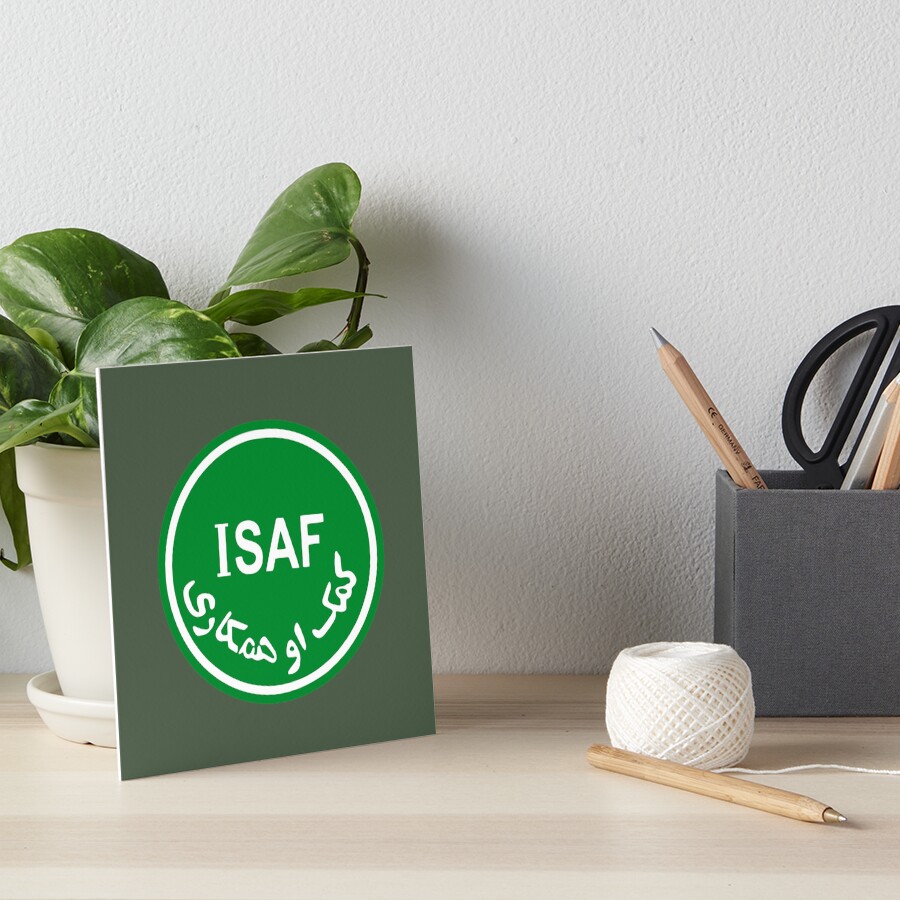 "ISAF Logo" Art Board Print for Sale by aliberalino | Redbubble