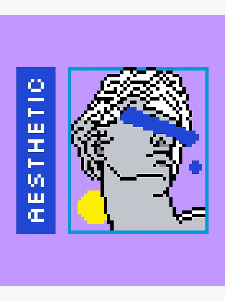 "pixel art greek bust" Canvas Print by OffendedPancake | Redbubble