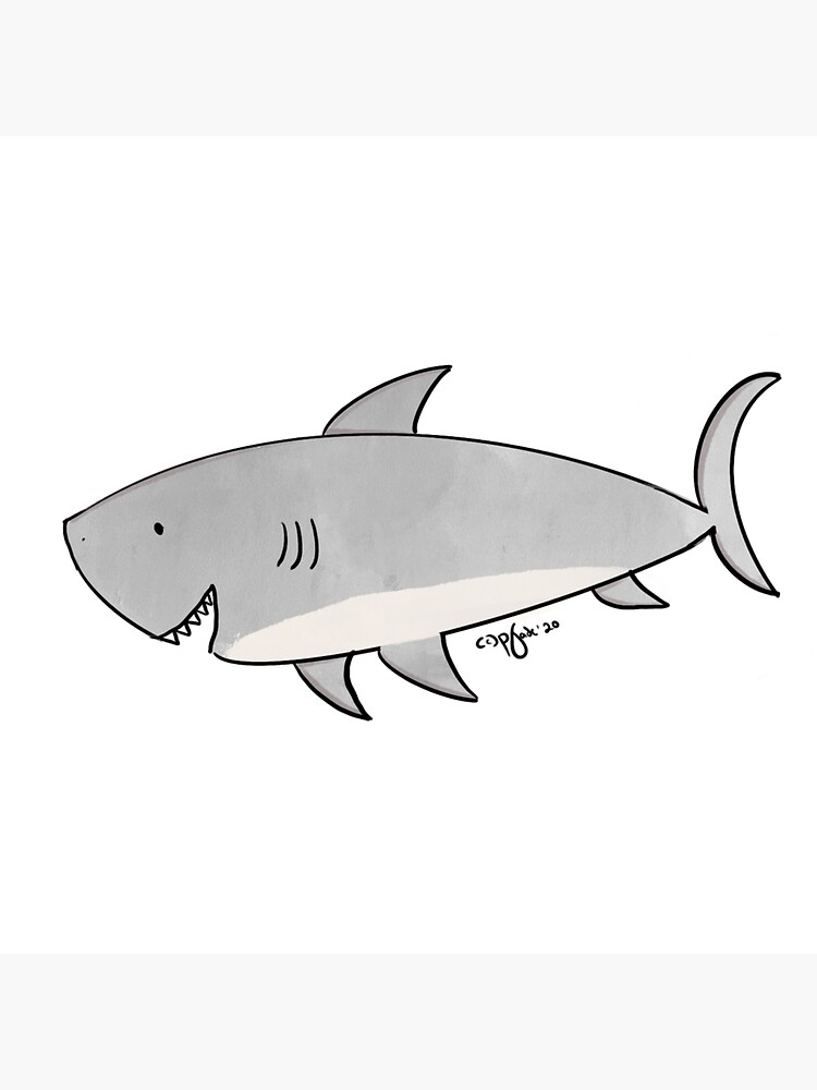 "Shark doodle " Sticker for Sale by Doodle-Bum | Redbubble