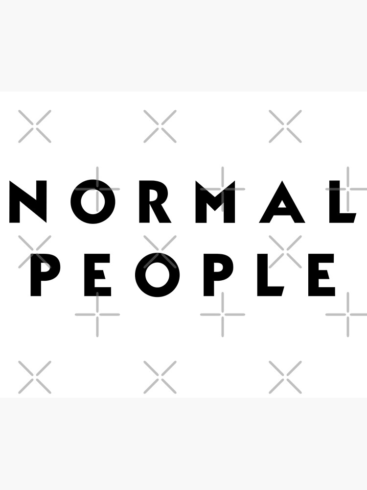 "Normal People by Sally Rooney" Poster by its-ella | Redbubble