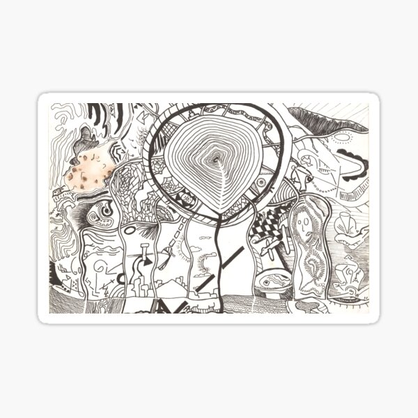 "This Is A Map Of Your Entire Life (with Wizz)" Sticker by ARTofDIRT ...