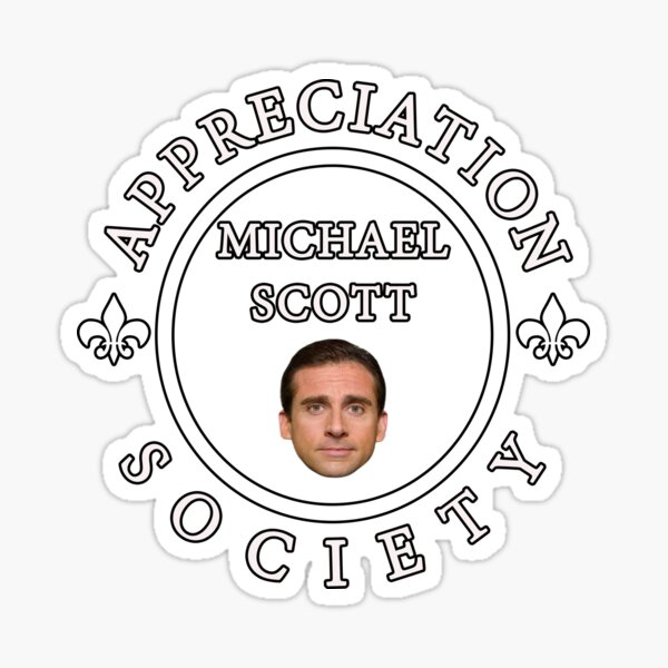 Pegatina «Sociedad de agradecimiento de Michael Scott» de iamhewho ...