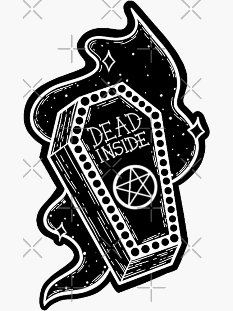 "Dead Inside, Dead, gothic, coffin, Gothic art, funny, witchy ...