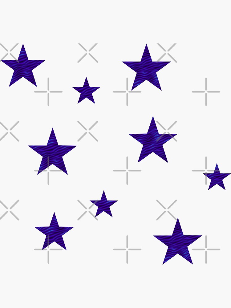 "Blue Pattern Star Pack" Sticker for Sale by Jmakesart | Redbubble