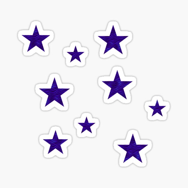 "Blue Pattern Star Pack" Sticker for Sale by Jmakesart | Redbubble