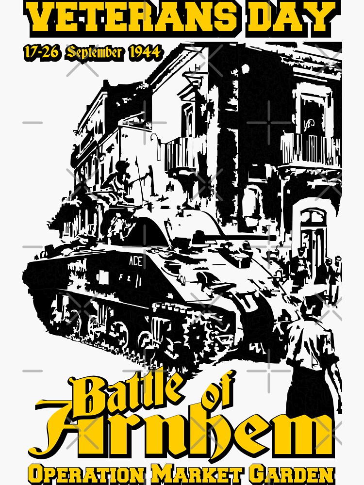 "D-Day Battle of Arnhem 1944" Sticker for Sale by comancha | Redbubble