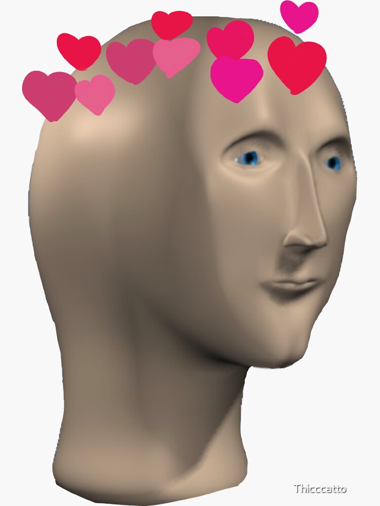 "Meme head" Sticker for Sale by Thicccatto | Redbubble