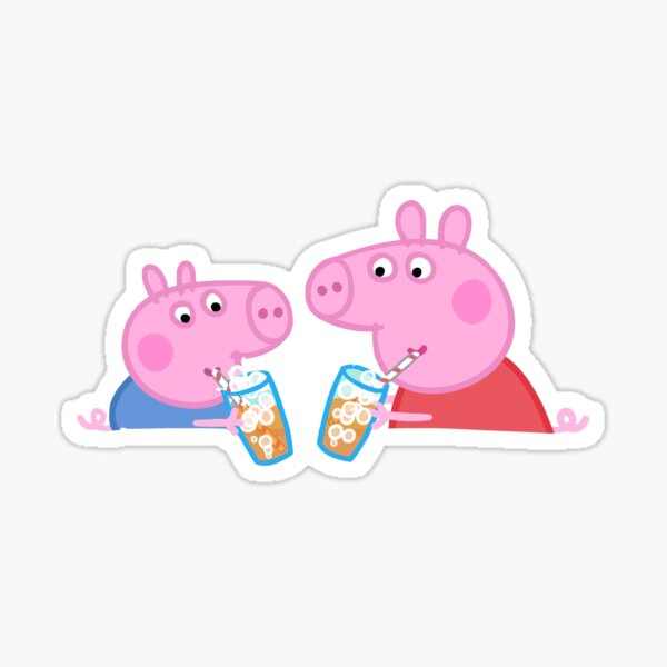George Pig Stickers | Redbubble