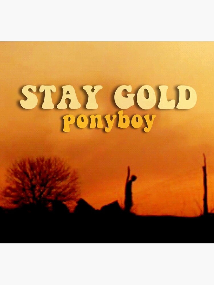 "Stay Gold Ponyboy Sticker" Magnet for Sale by 80sstickers | Redbubble