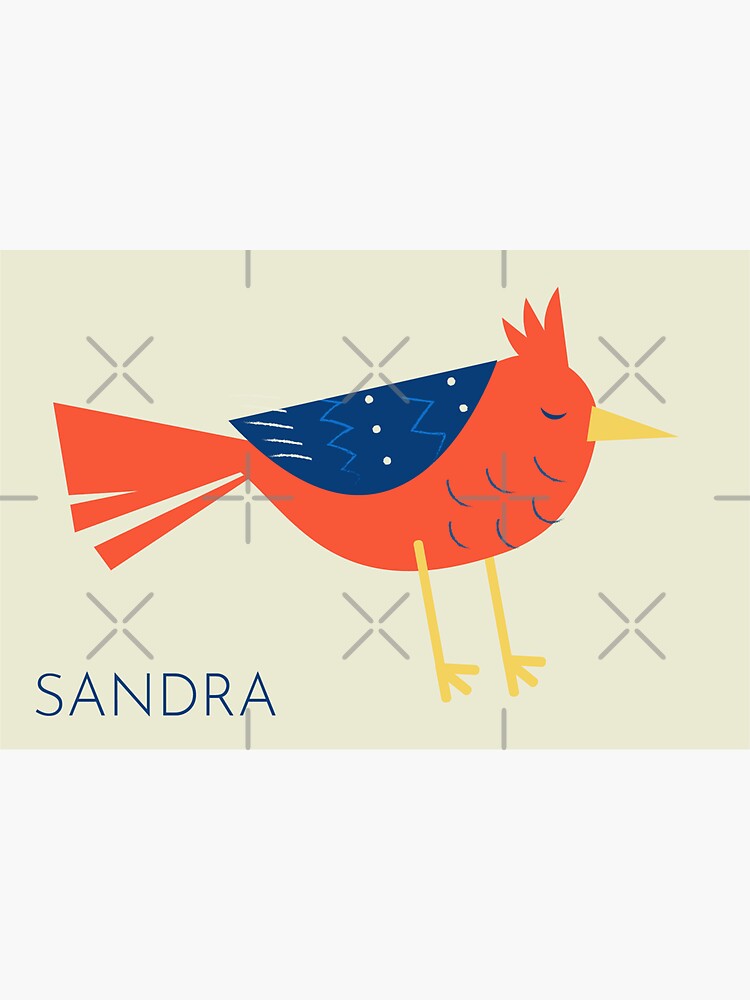 "Sandra" Sticker by alys-creative | Redbubble