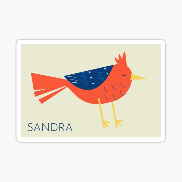 "Sandra" Sticker by alys-creative | Redbubble
