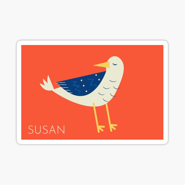 "Susan" Sticker by alys-creative | Redbubble
