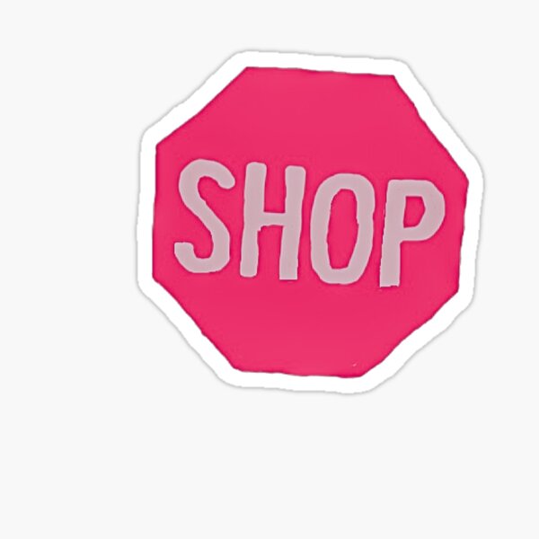 "shop aesthetic. sticker" Sticker by rileycourter | Redbubble