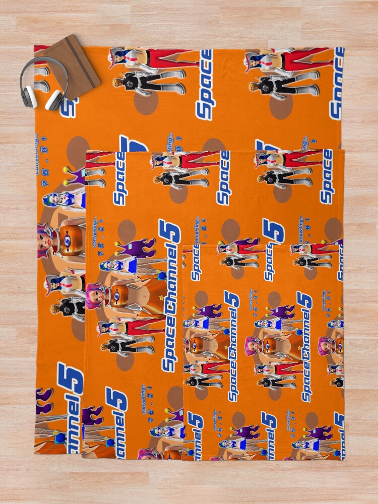 "Retro Space Channel 5 Cast Ulala Pine Pudding Jaguar Tribute" Throw ...