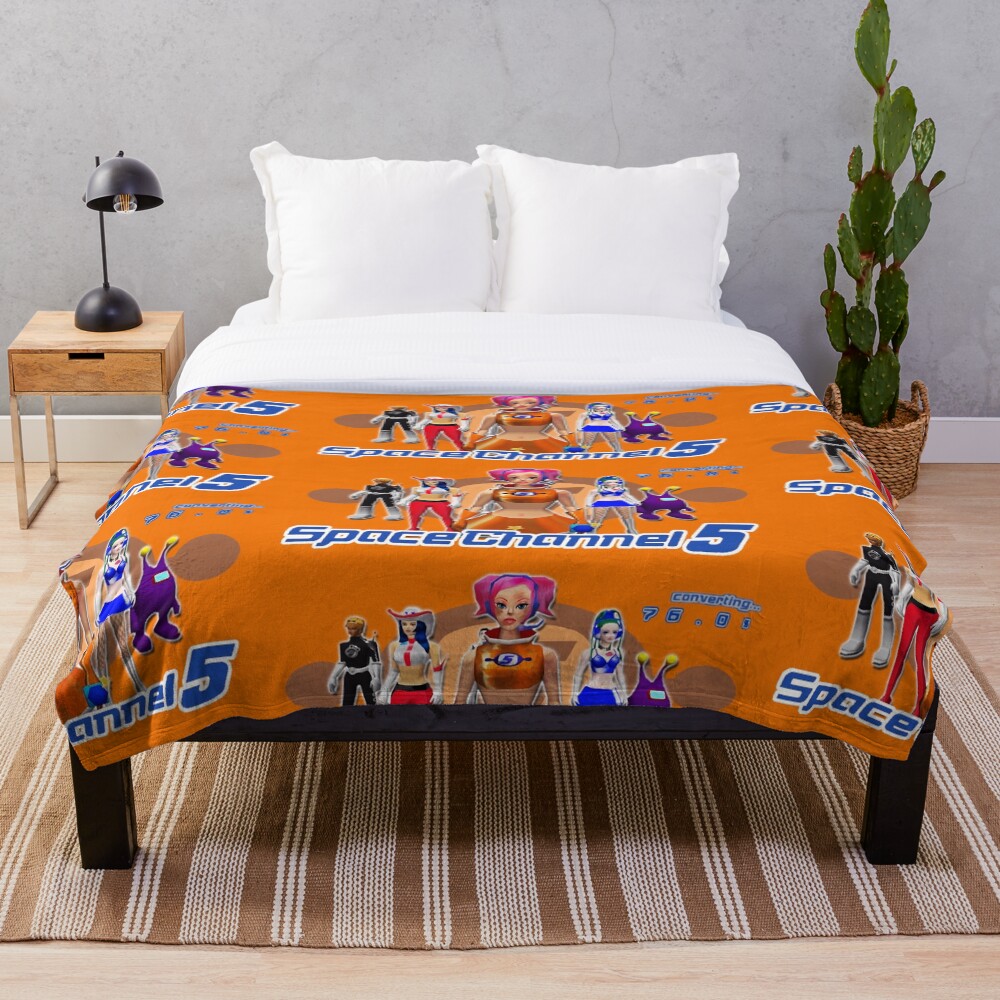 "Retro Space Channel 5 Cast Ulala Pine Pudding Jaguar Tribute" Throw ...