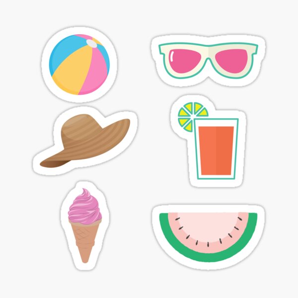 "Summer pack" Sticker by Raseelvm | Redbubble