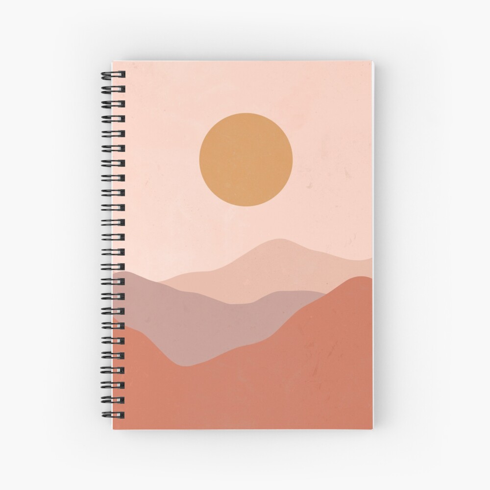 "Boho Earthy Landscape " Spiral Notebook by trajeado14 | Redbubble