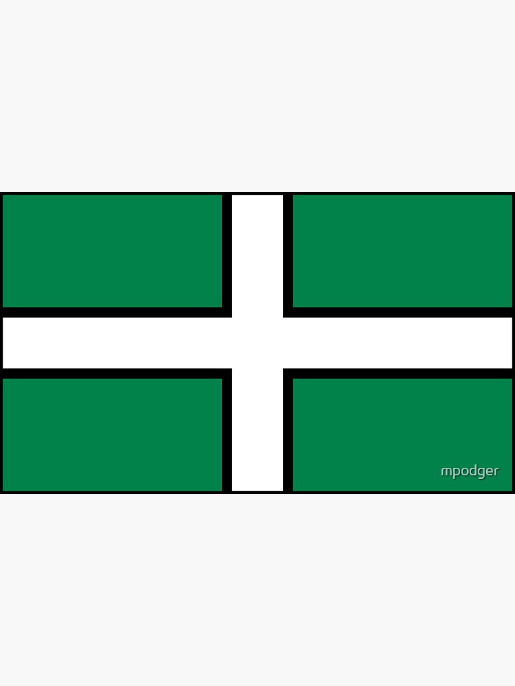 "Devon Flag Gifts, Stickers & other Products" Sticker for Sale by ...