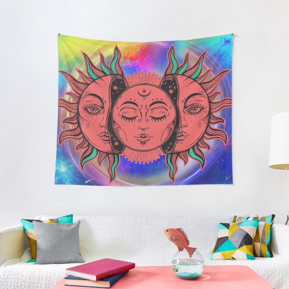 "Sun and Moon" Tapestry for Sale by basakyavuz | Redbubble
