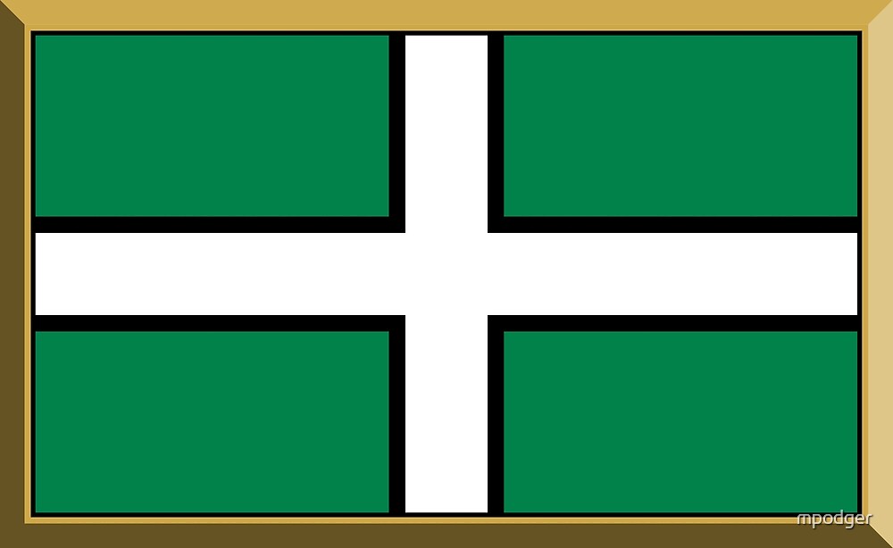 "Devon Flag Gifts, Stickers & Products" by mpodger | Redbubble