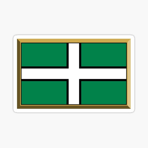 "Devon Flag Gifts, Stickers & Products" Sticker by mpodger | Redbubble