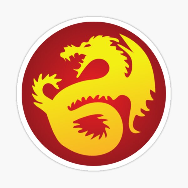"Yellow Dragon" Sticker by SuperDragon | Redbubble