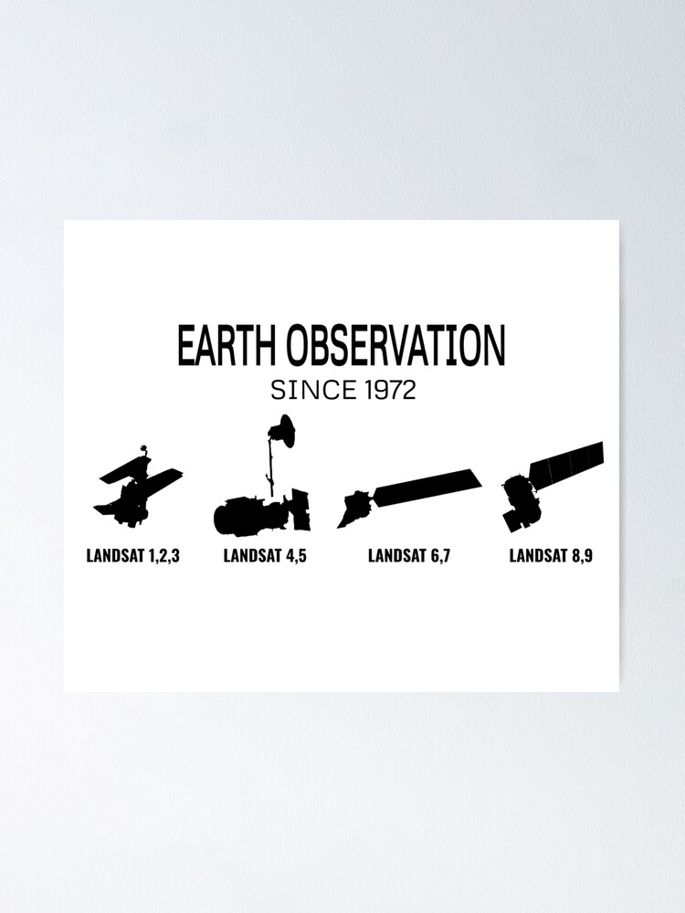 "Earth Observation - LandSat" Poster by ProjectGeo | Redbubble