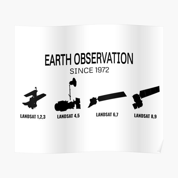 "Earth Observation - LandSat" Poster by ProjectGeo | Redbubble