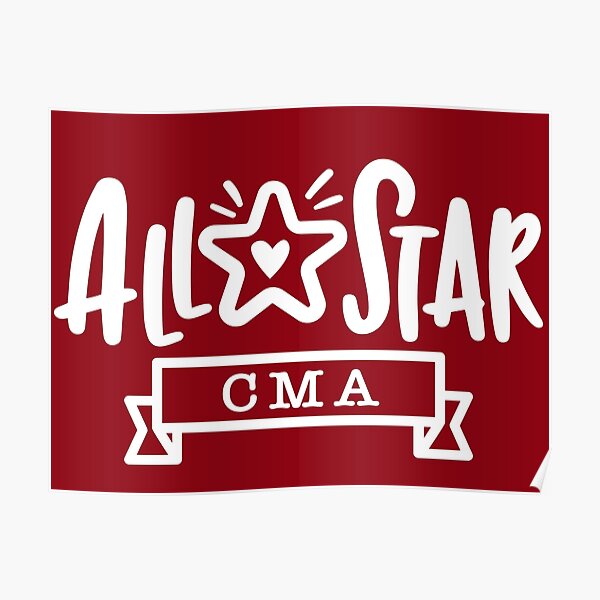 Póster «all Star Cma Camisa De Asistente Médico Certificado Regalo De