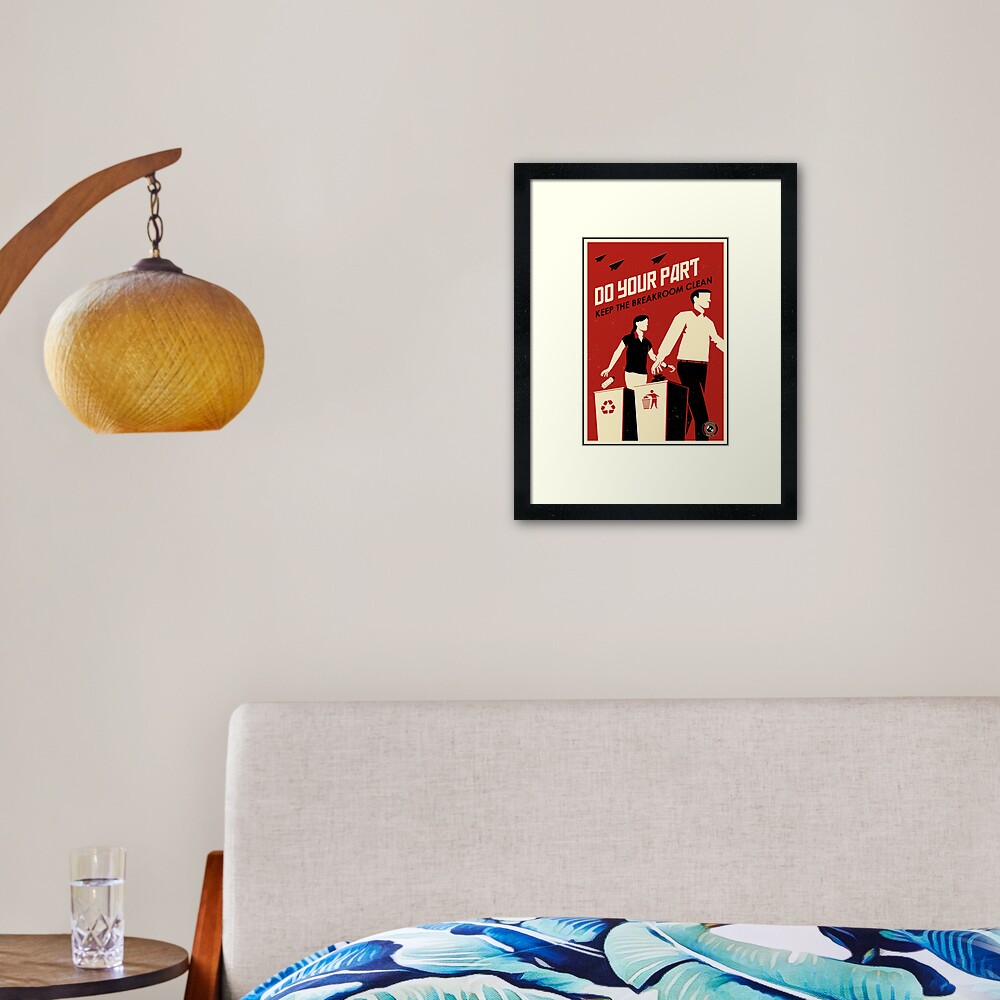 "Do Your Part and Keep the Breakroom Clean" Poster for Sale by ...