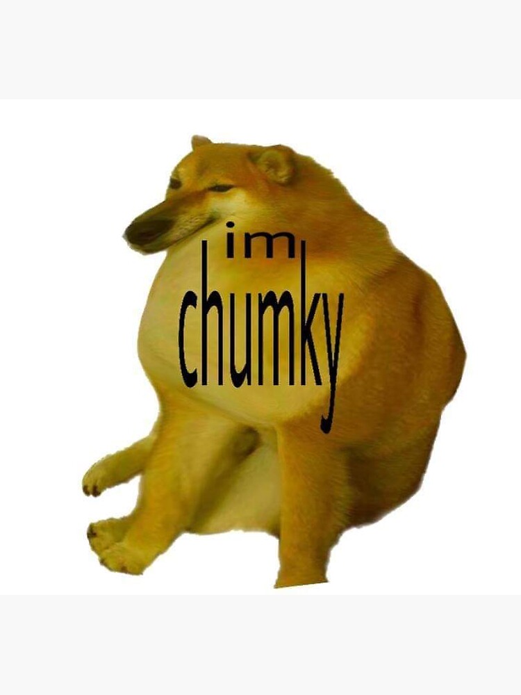 Pegatina «Doge Cheems Chunky Meme» de --reedy-- | Redbubble