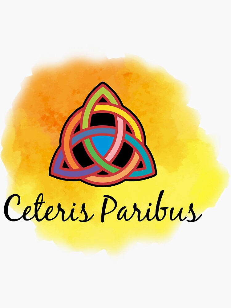 "Ceteris paribus for classic people" Sticker for Sale by ANISHI2020 ...