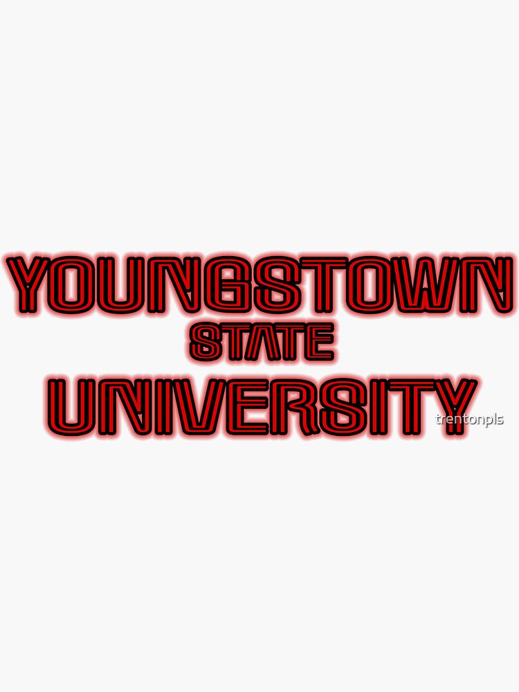 "YSU Neon" Sticker for Sale by trentonpls | Redbubble