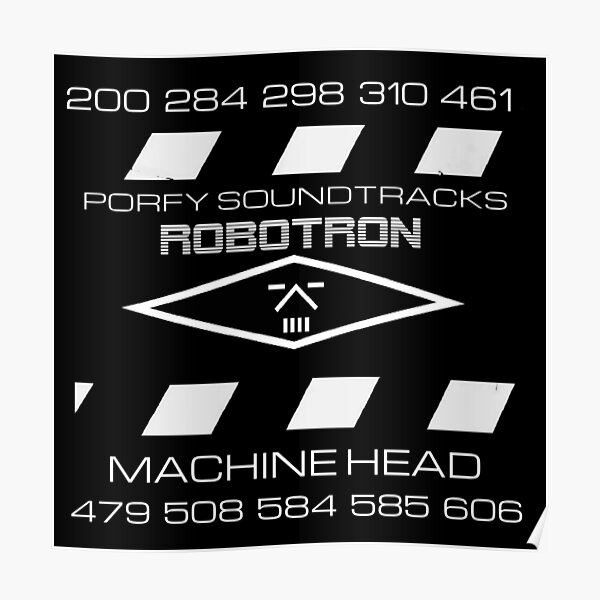 "Robotron Machine Head (Design No.389)" Poster by porfysoundtrack ...