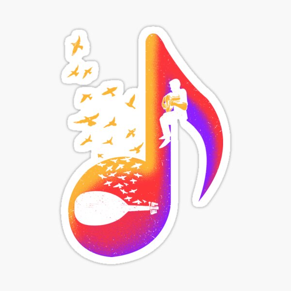 "Oud Music Player" Sticker for Sale by barmalisiRTB | Redbubble