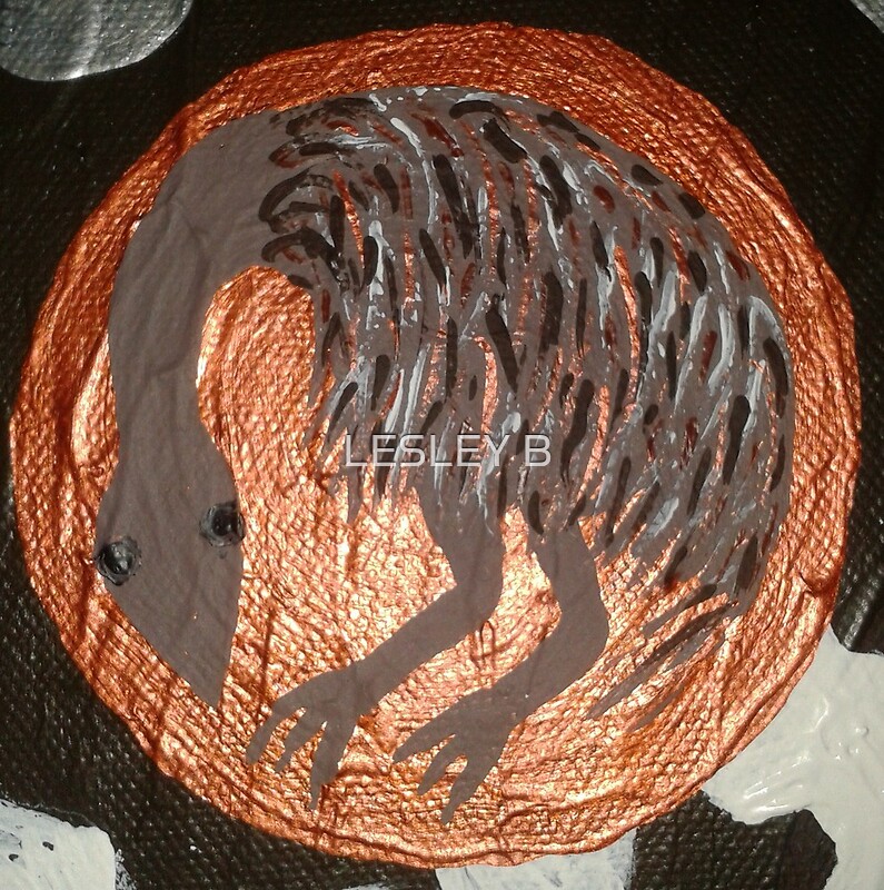 "Emu Totum 2 (Tree of Life Painting)" by LESLEY BUtler | Redbubble