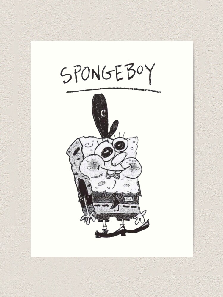 "SpongeBoy, The First Spongebob Sketch" Art Print by Luna7 | Redbubble