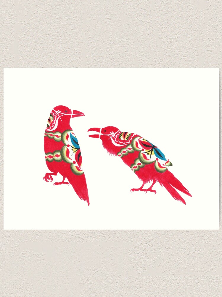 "Hugin and Munin" Art Print for Sale by heidishepardco | Redbubble