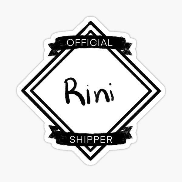 "Official Rini Shipper" Sticker for Sale by SkaiMerch | Redbubble