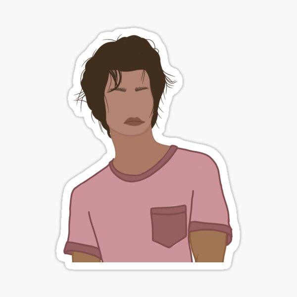 "John B from OBX Color Block Sticker" Sticker for Sale by -dinonuggets ...