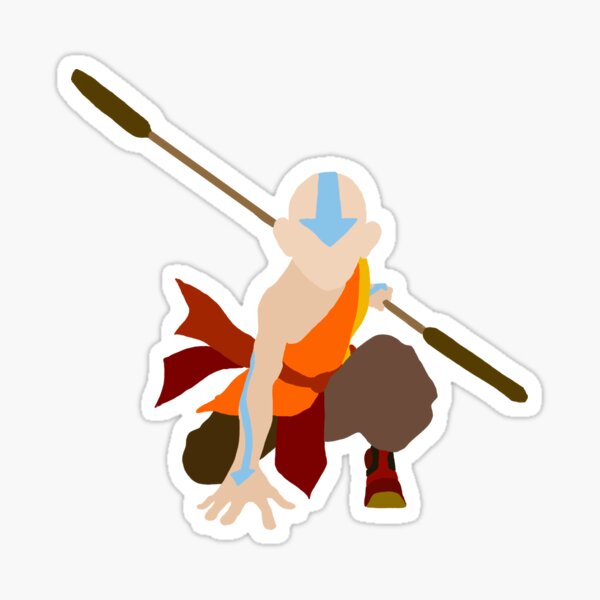 "Aang" Sticker for Sale by jsmcdoodles | Redbubble