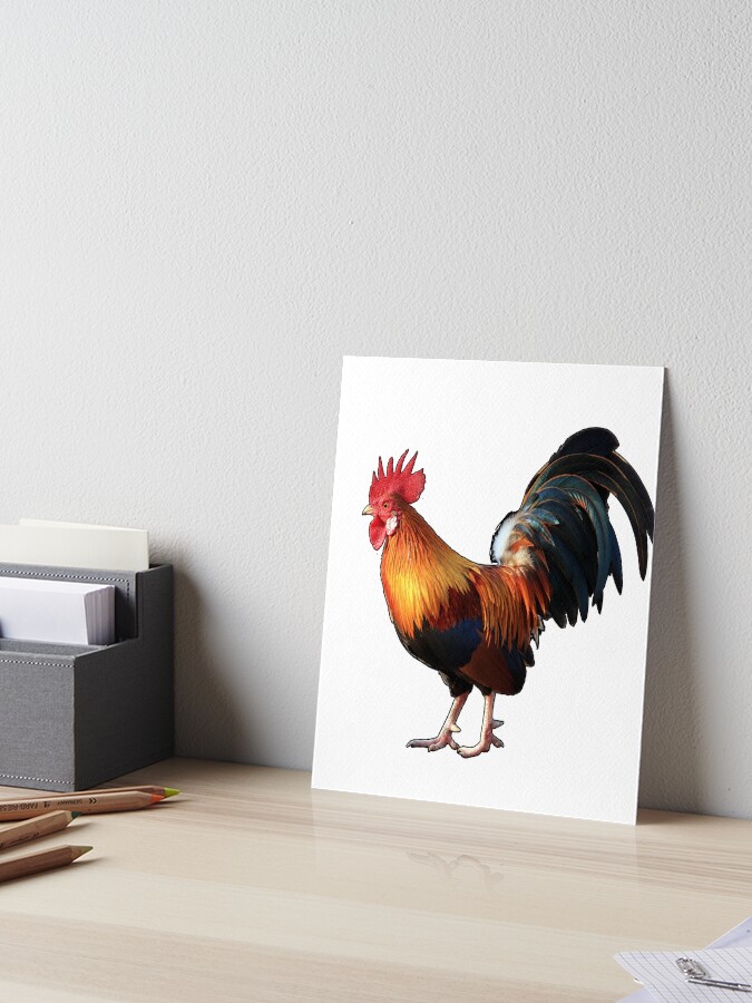 "Rooster - I LOVE ROSTER- cute Rooster - photo Rooster" Art Board Print ...