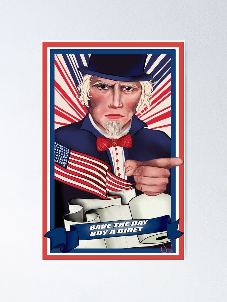 "Save the Day Buy a Bidet" Poster by iamsadkins | Redbubble