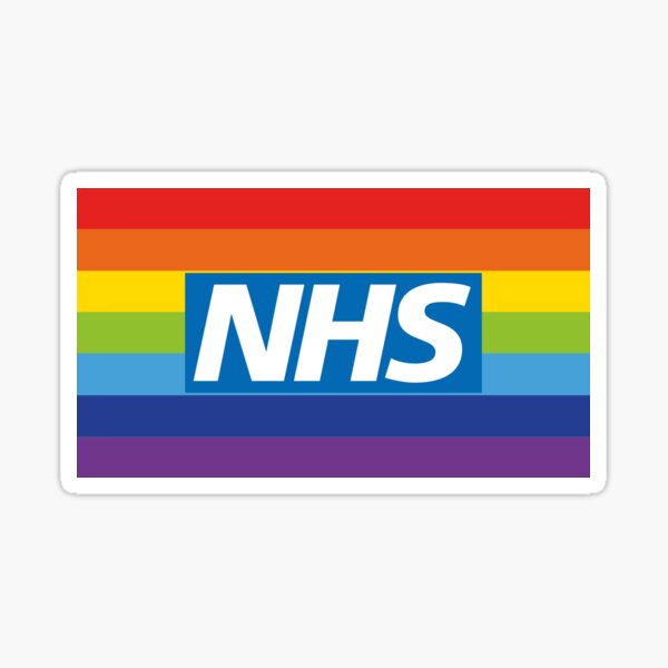 "NHS Rainbow" Sticker for Sale by wdws | Redbubble