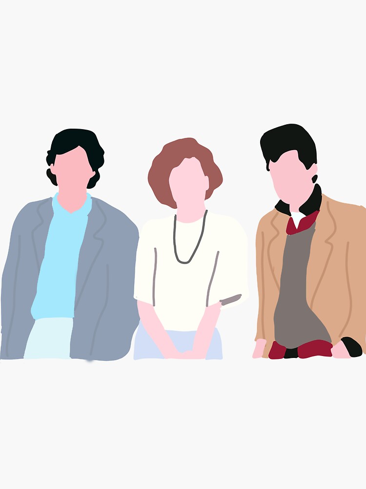 "pretty in pink gang" Sticker for Sale by -tatertot- | Redbubble