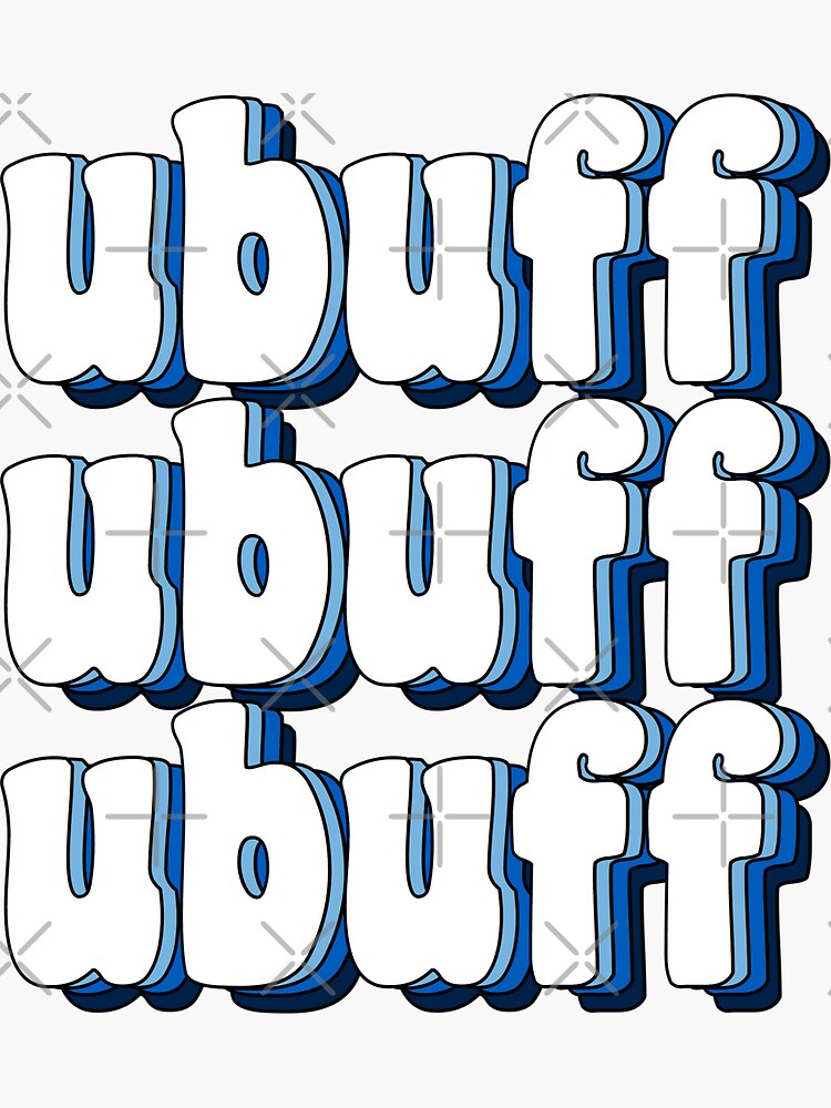 "UBuff Triple" Sticker for Sale by smstickersx | Redbubble