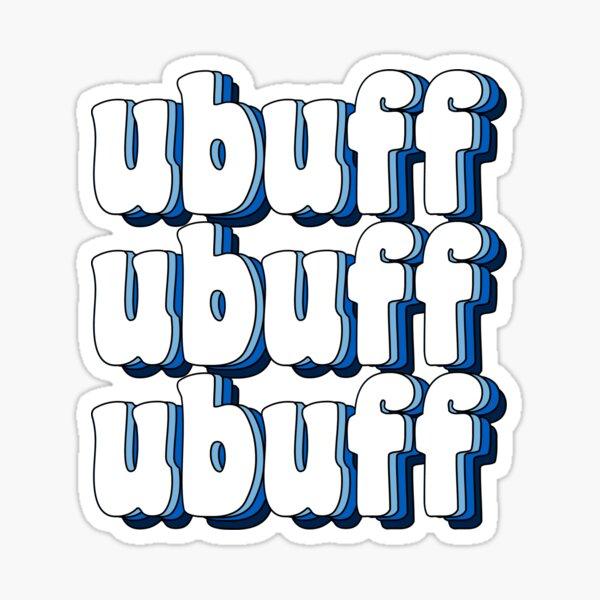 "UBuff Triple" Sticker for Sale by smstickersx | Redbubble