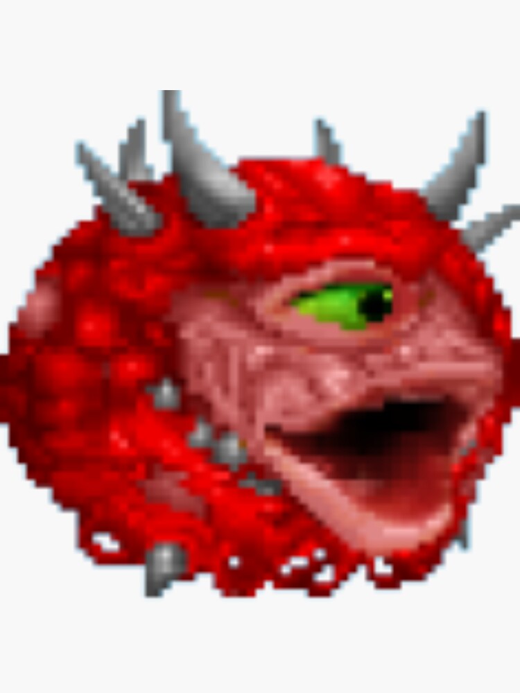 "Poggers cacodemon" Sticker for Sale by MoonFridge | Redbubble